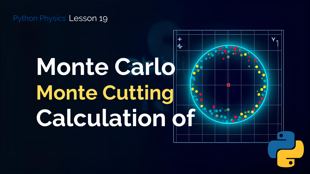 Python Physics Lesson 19  Monte Carlo Calculation Of Pi
