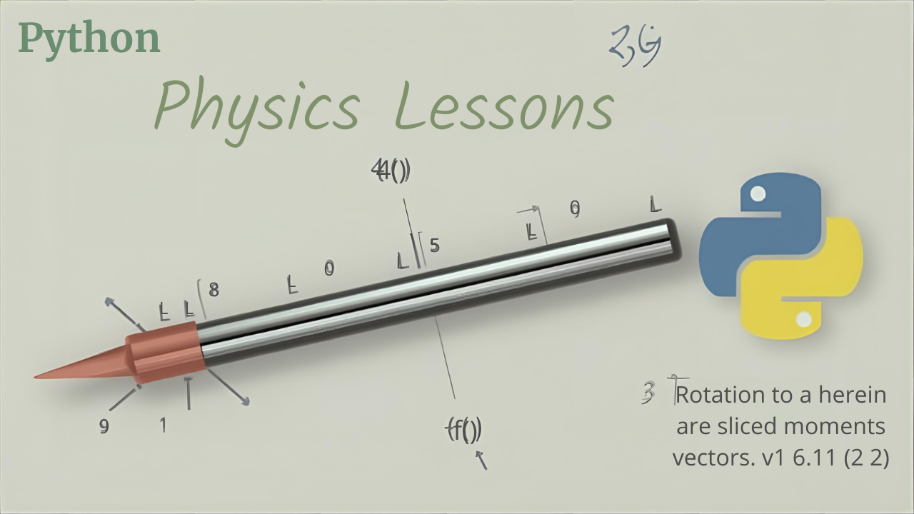 Python Physics Lesson 20_ Numerical Calculation of the Moment of Inertia for a Rod