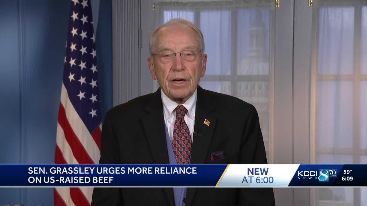 Sen. Grassley urges U.S. to boost beef production