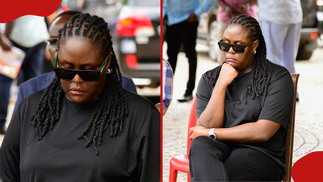 Photo of Winnie Odinga in deep thought as guests stream to Opoda Farm ...