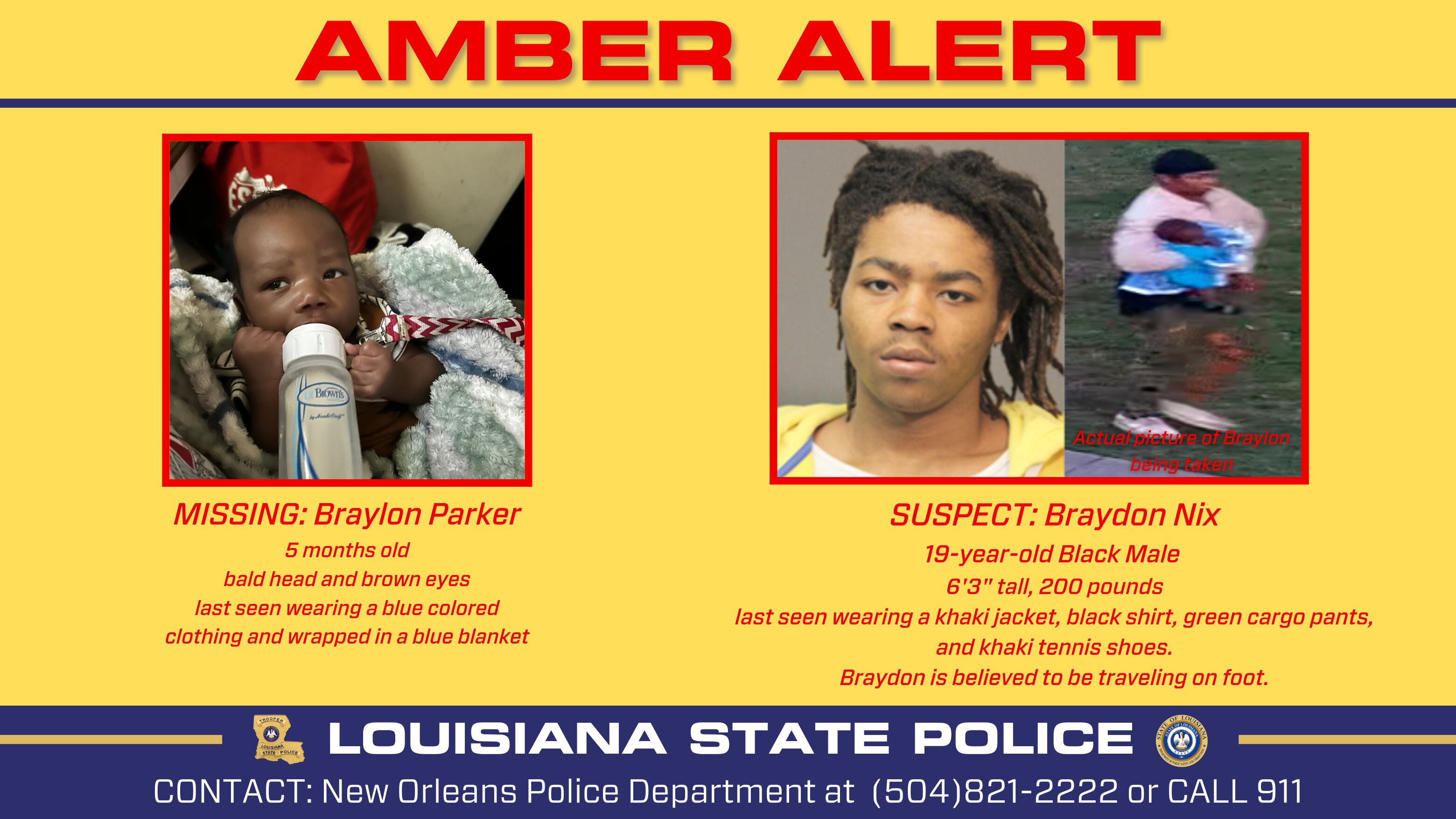 AMBER Alert issued for 5-month-old New Orleans boy