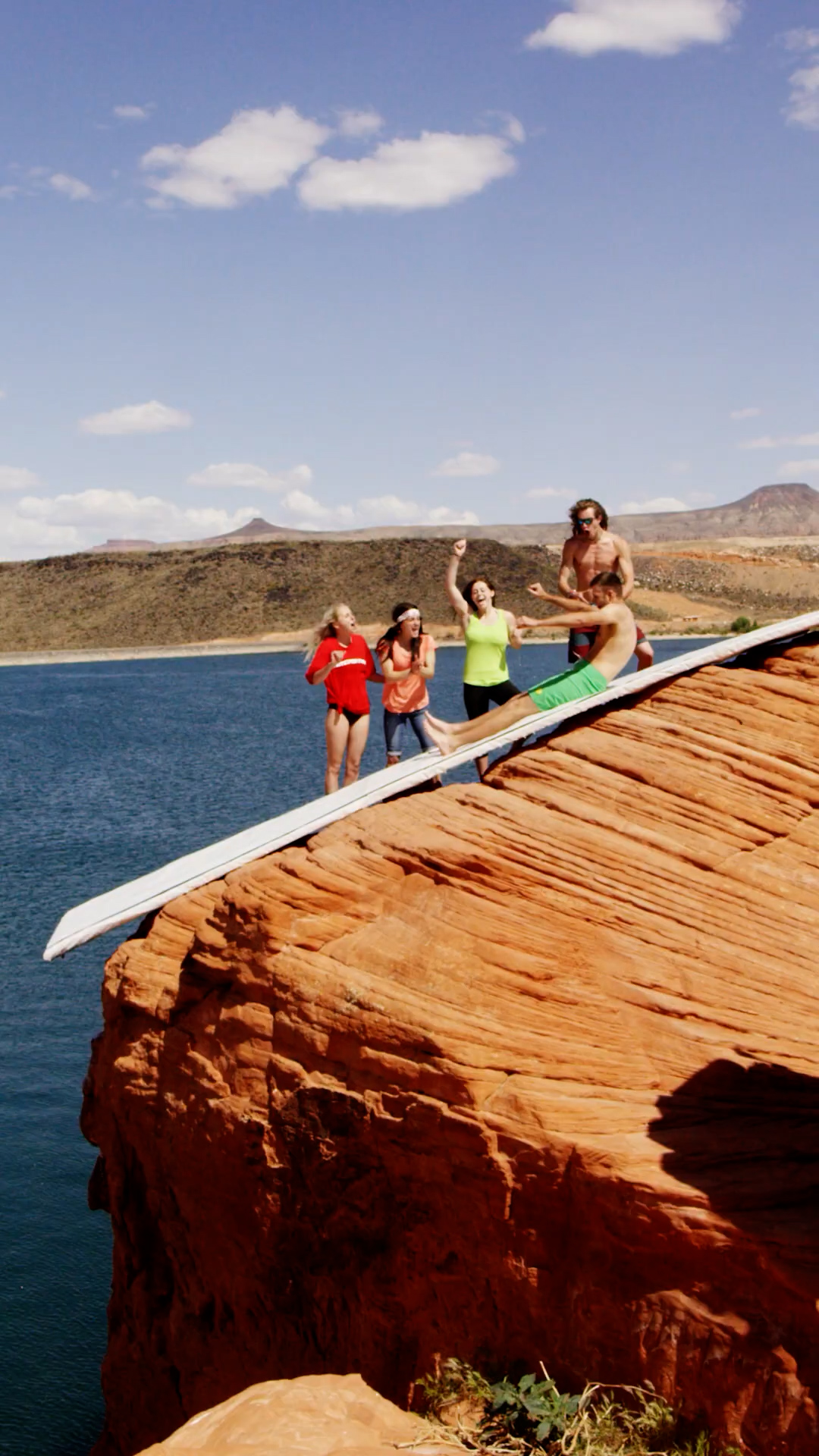 Cliff Dive & Frisbee Catch