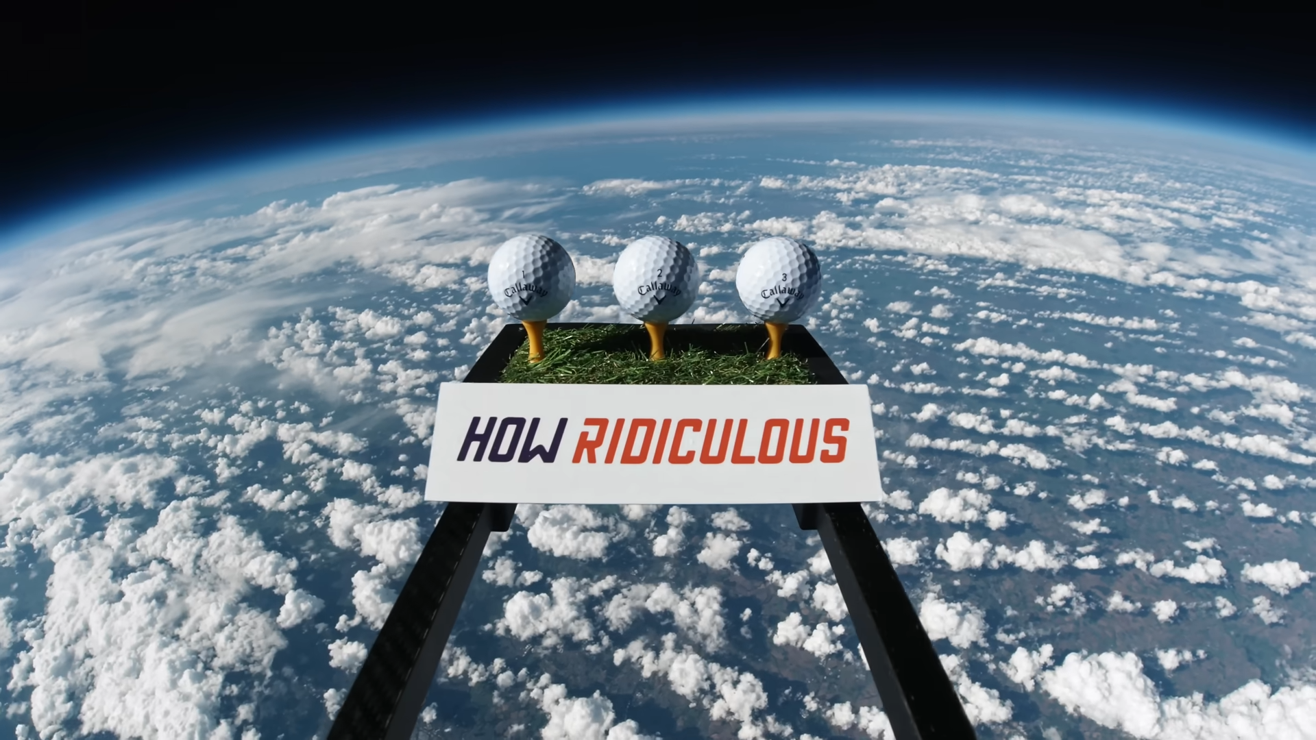 Playing golf in space