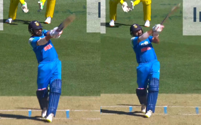 [WATCH] AUS vs IND 2025: Rohit Sharma counterattacks with two sixes as ...