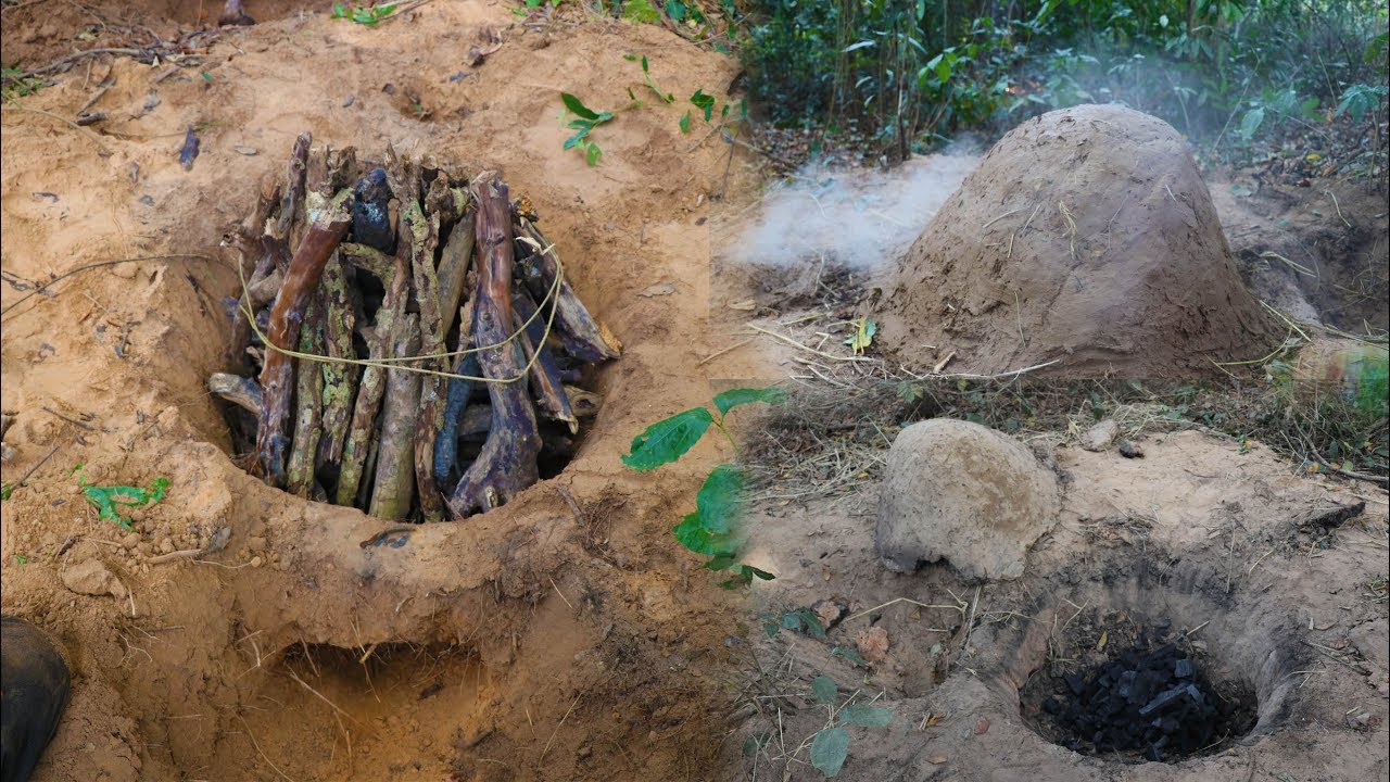 How to Make a Reusable Charcoal Mound from Mud