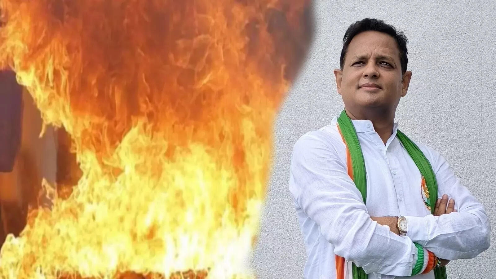 Indore vehicle showroom owner dies in fire caused by house lamp ...