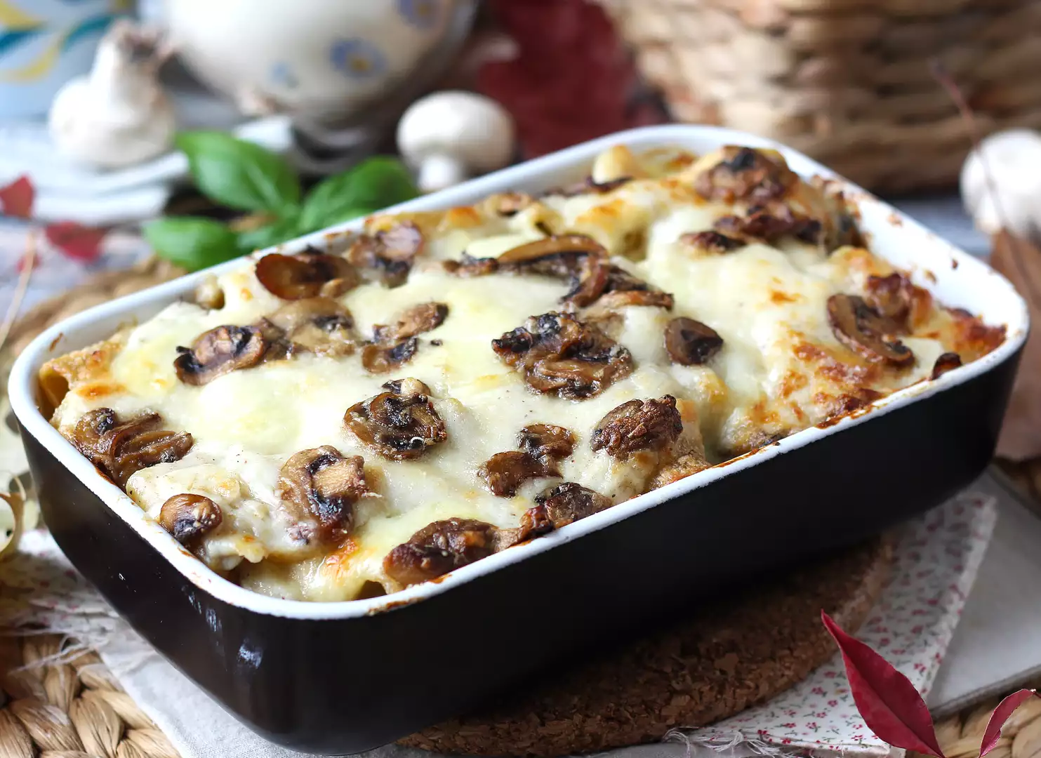 Baked mushroom pasta: The perfect creamy and stringy recipe for fall