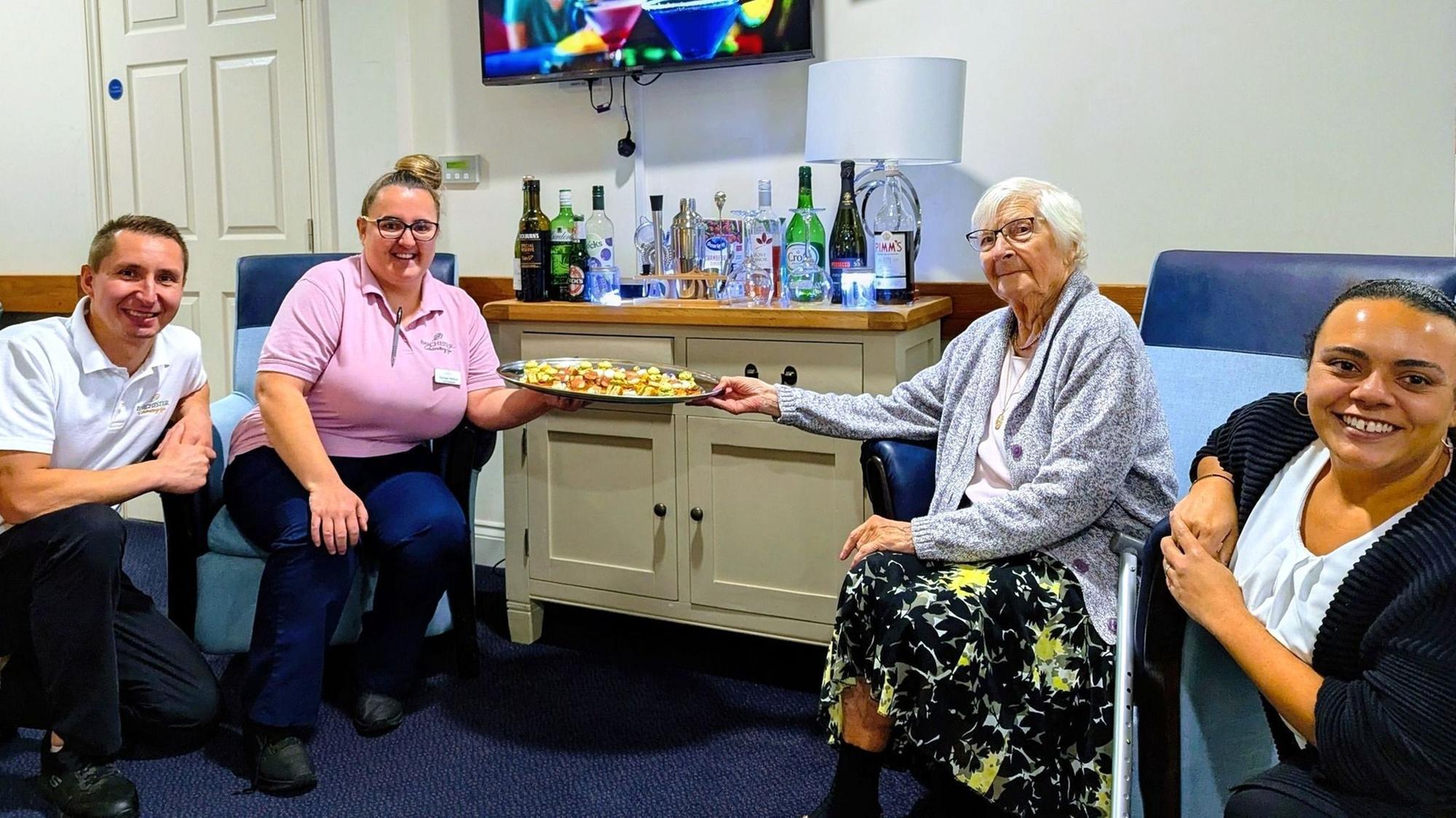 Local care home hosts cocktails and canapes event