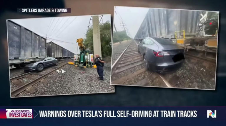 Caught on Camera—Tesla’s “Self-Driving” Fails to Stop at Railroad ...
