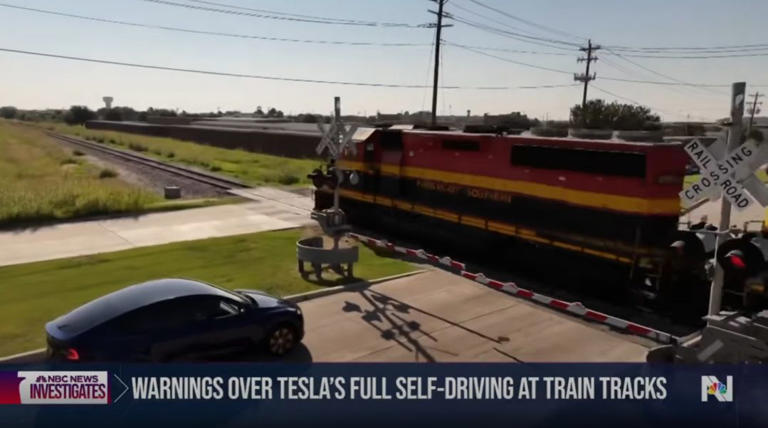 Caught on Camera—Tesla’s “Self-Driving” Fails to Stop at Railroad ...