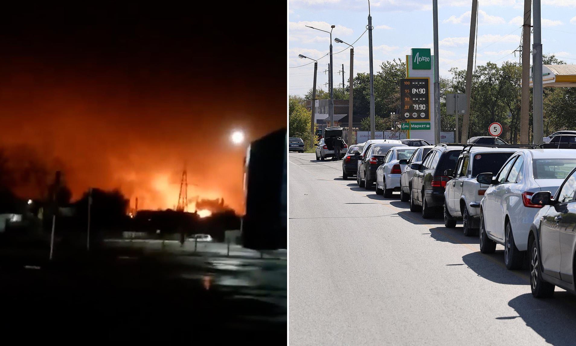 Ukraine pounds Putin oil refinery with drones hours after Trump imposed ...