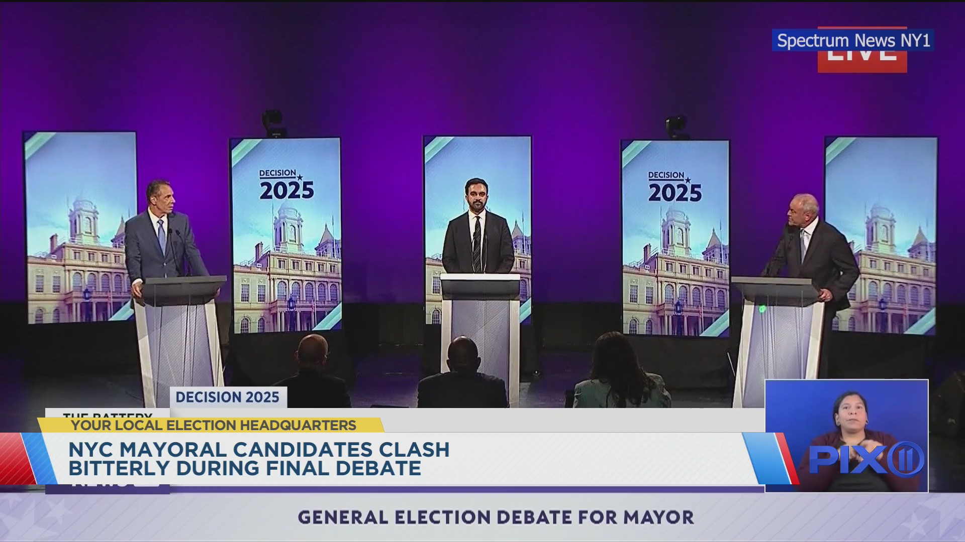 Nyc Mayoral Candidates Clash Bitterly During Final Debate