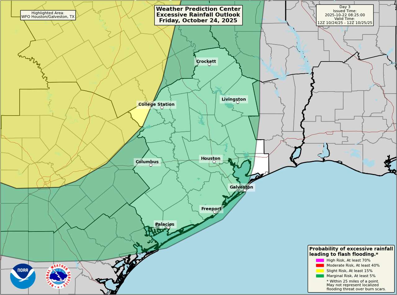 Houston to be dry Thursday. Here's when heavy rainfall returns.