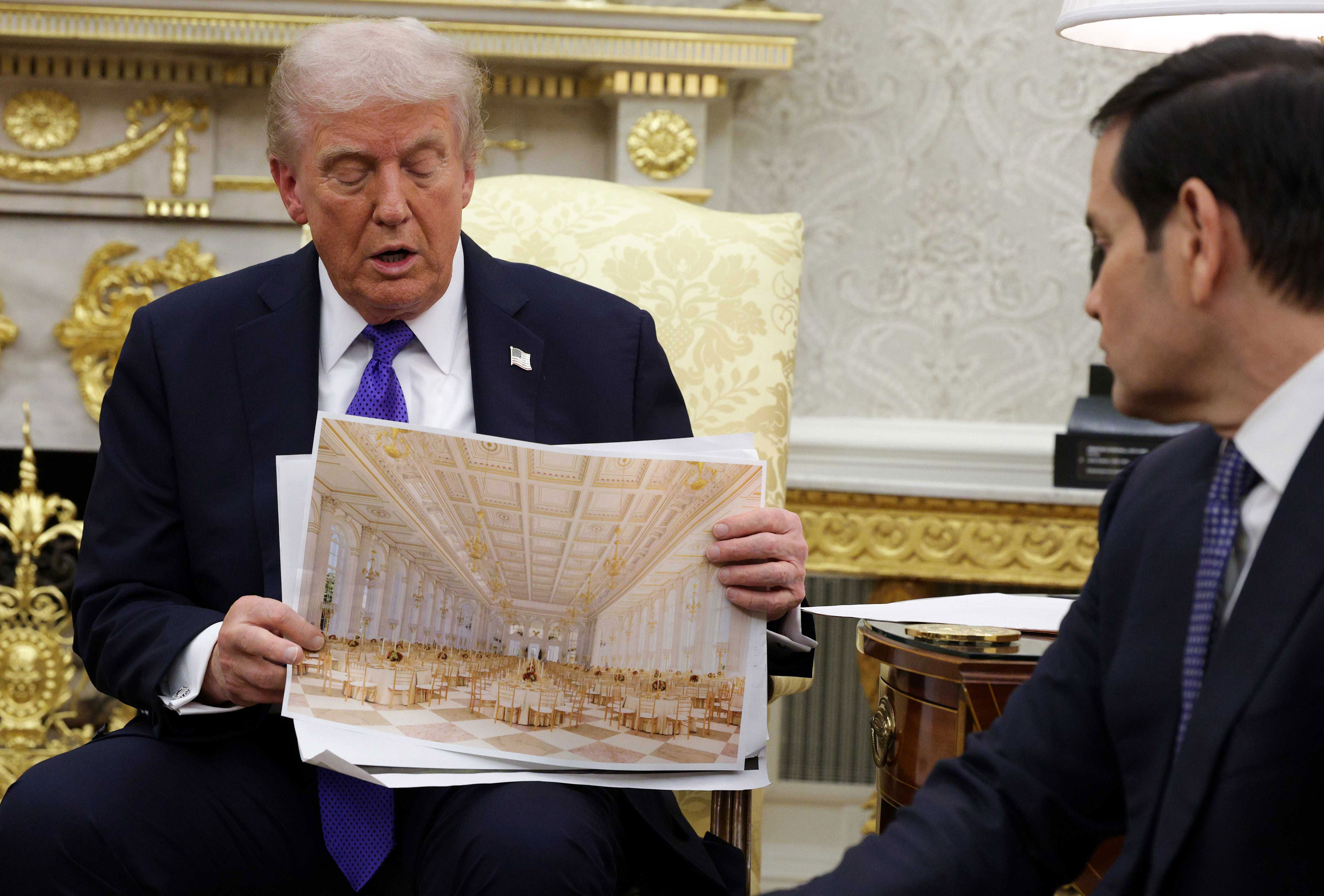 Trump showed images of what $300 million ballroom will look like and it ...