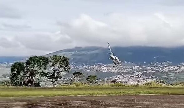 Venezuela plane crash horror kills 2 as upside-down aircraft explodes ...