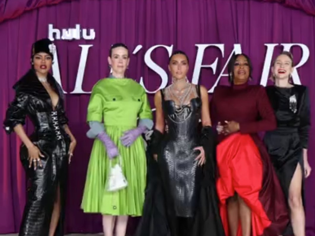 Kim Kardashian and Teyana Taylor surprise with matching Goth outfits