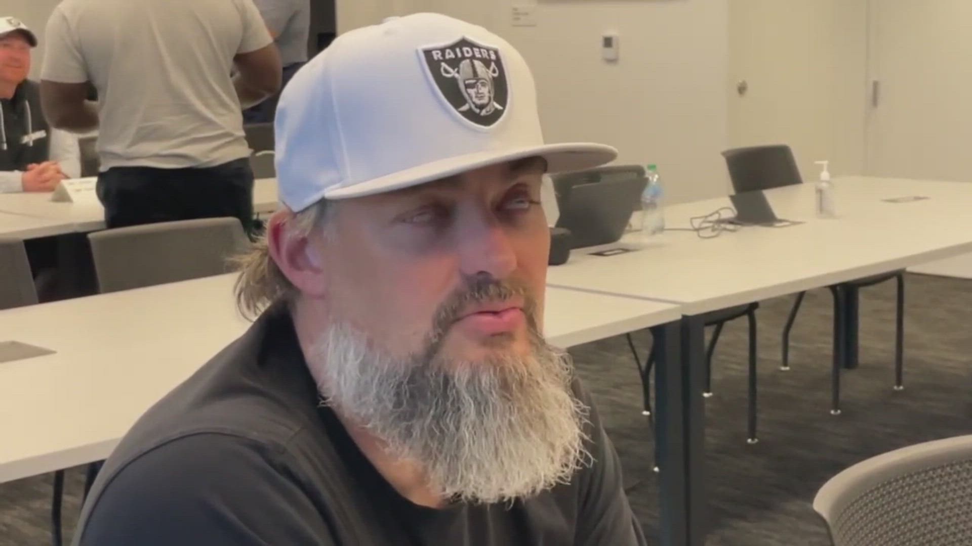 Las Vegas Raiders OL Coach Brennan Carroll Building a Standard ...