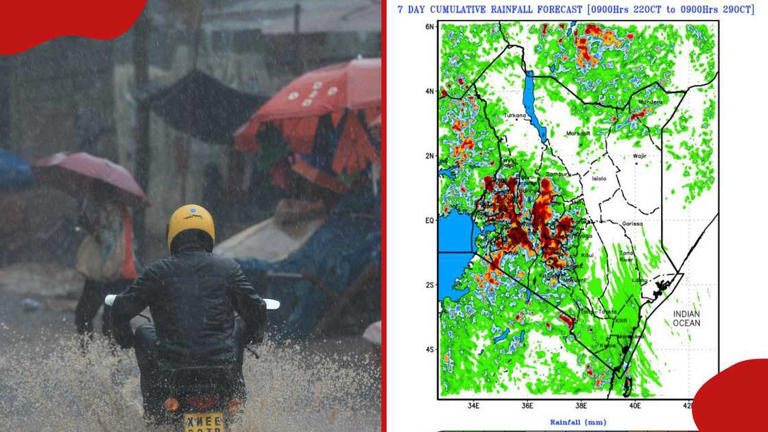 Kenya Met says heavy rainfall to increase in 4 regions, warns of ...