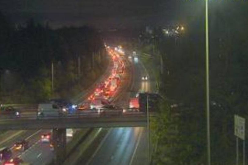 Multi-vehicle crash on M8 sparks huge rush hour delays for Edinburgh ...