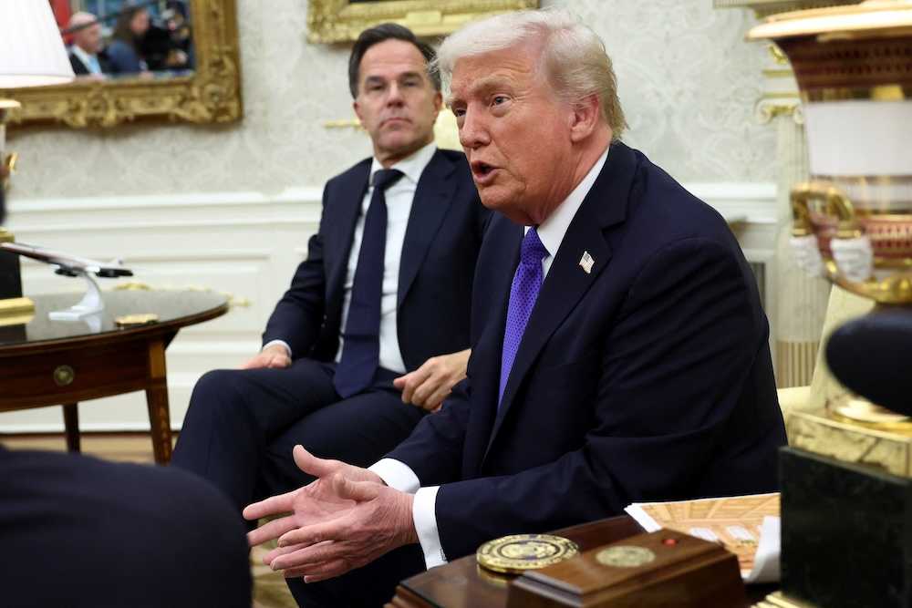 Trump erupts after being questioned about White House demolition