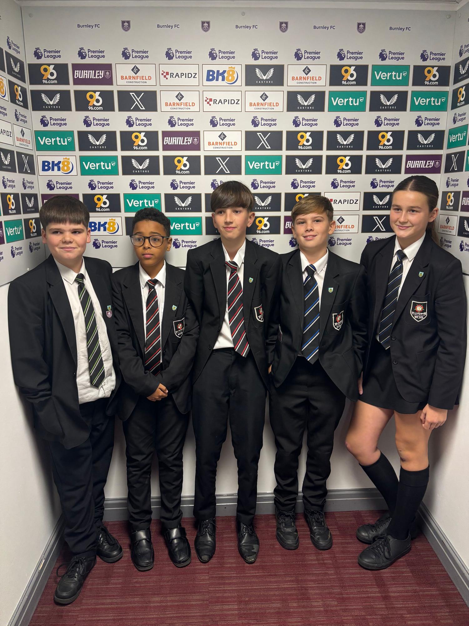 Primet and West Craven students enjoy a rewards trip at Turf Moor