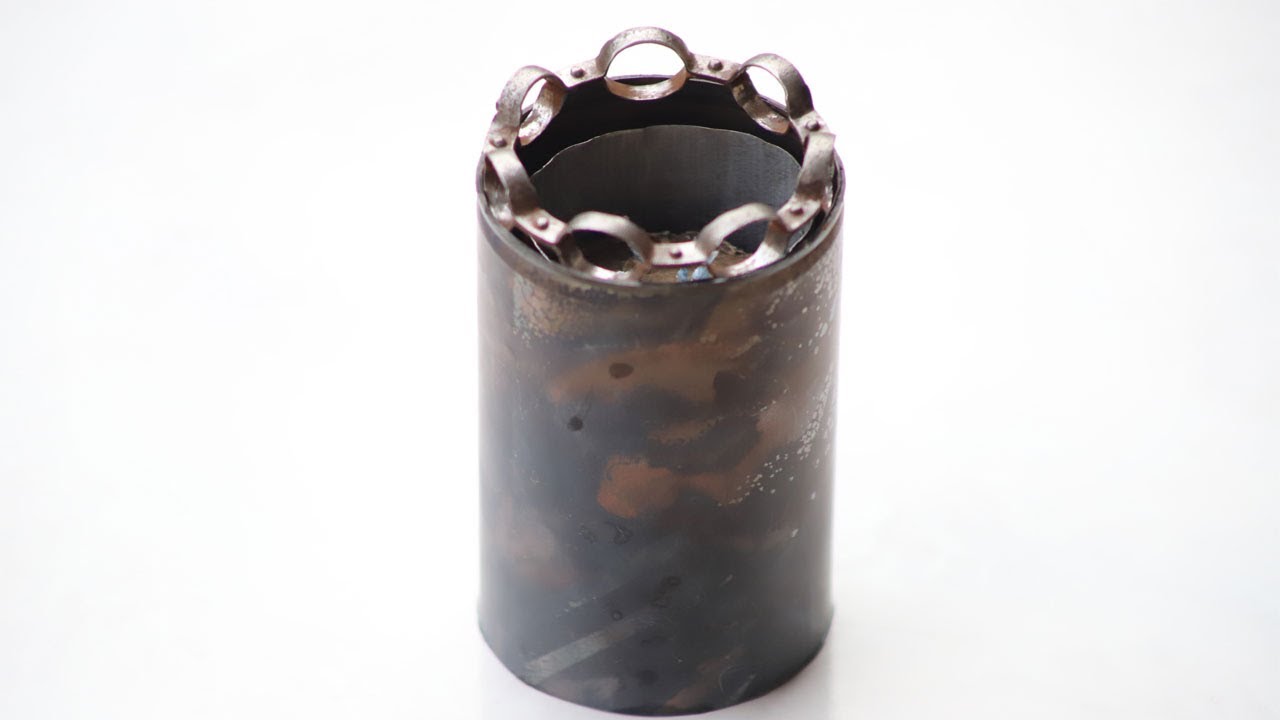 DIY long-lasting mini stove from recycled materials | 24-hour burn test!