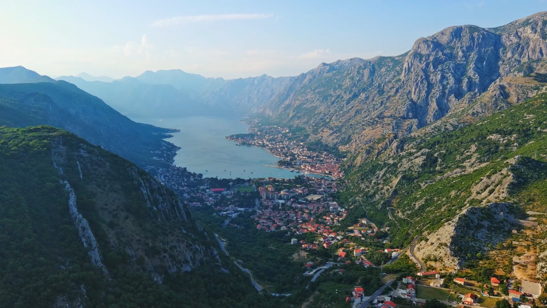 Kotor: Drone Flight Over Montenegro's Medieval UNESCO City