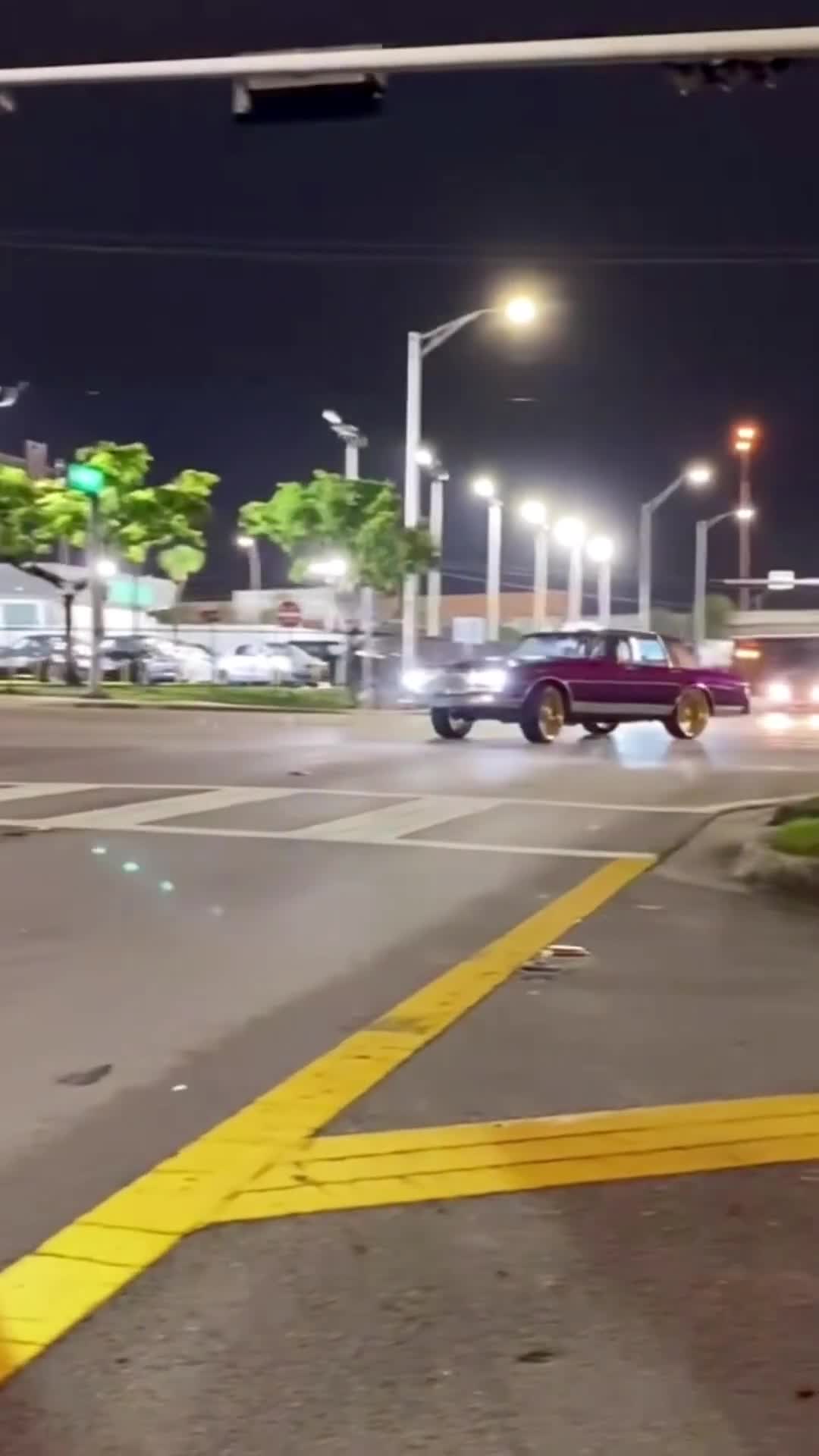 95Prezi’s Candy Purple Box Chevy on Gold 24’s Daytons riding