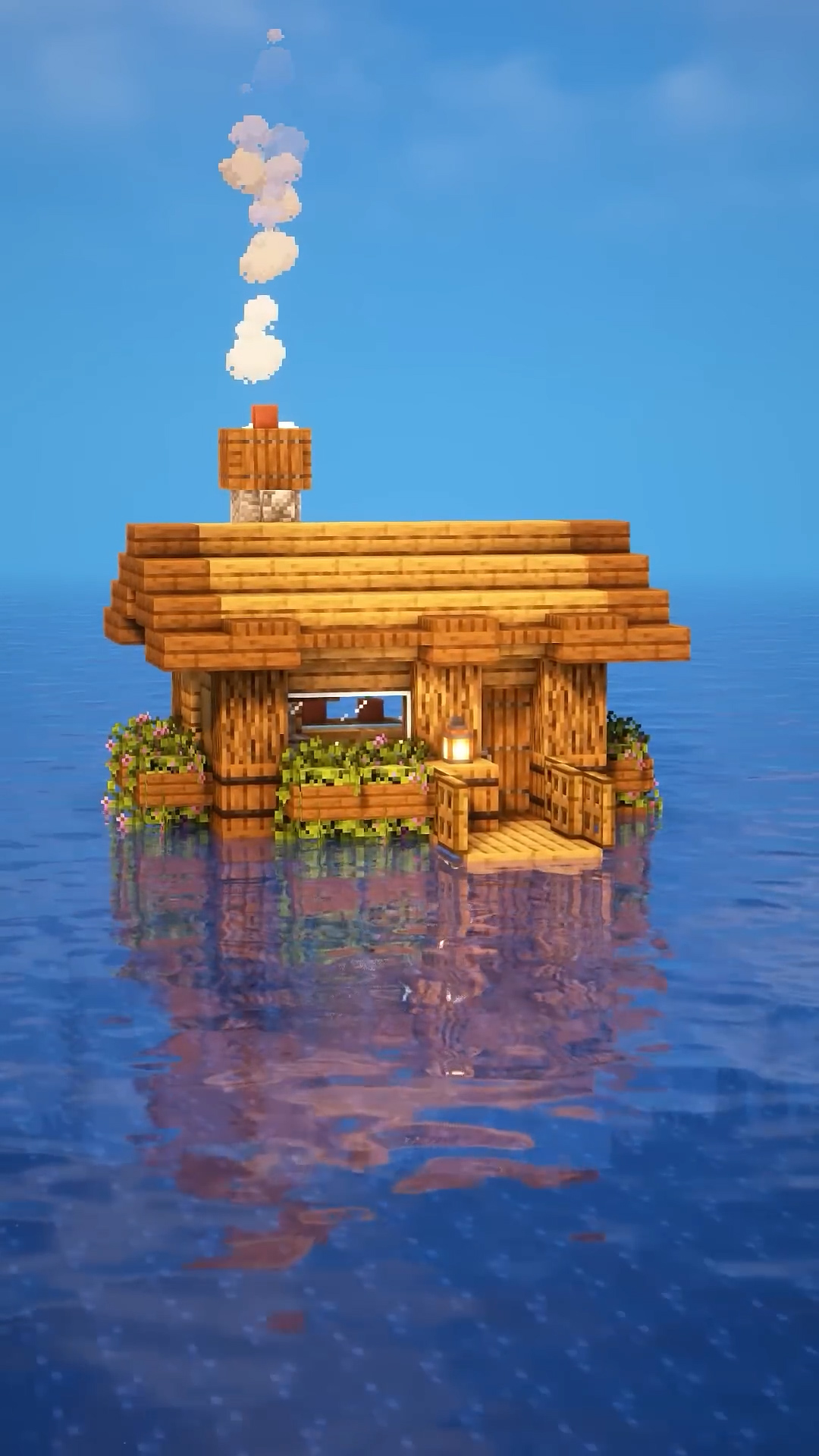 Starter House on Water Minecraft
