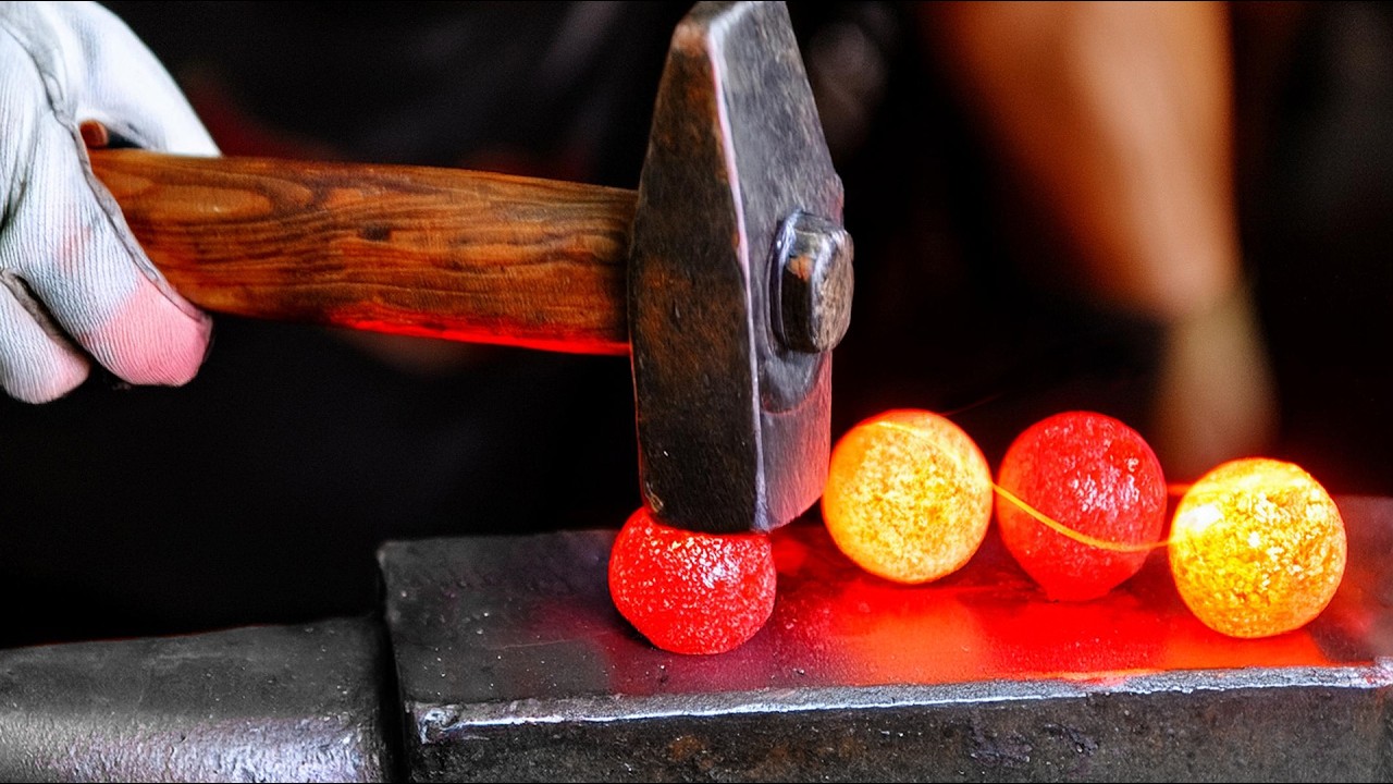 From Ball Bearings to Damascus_ The Ultimate Knife Forging Journey