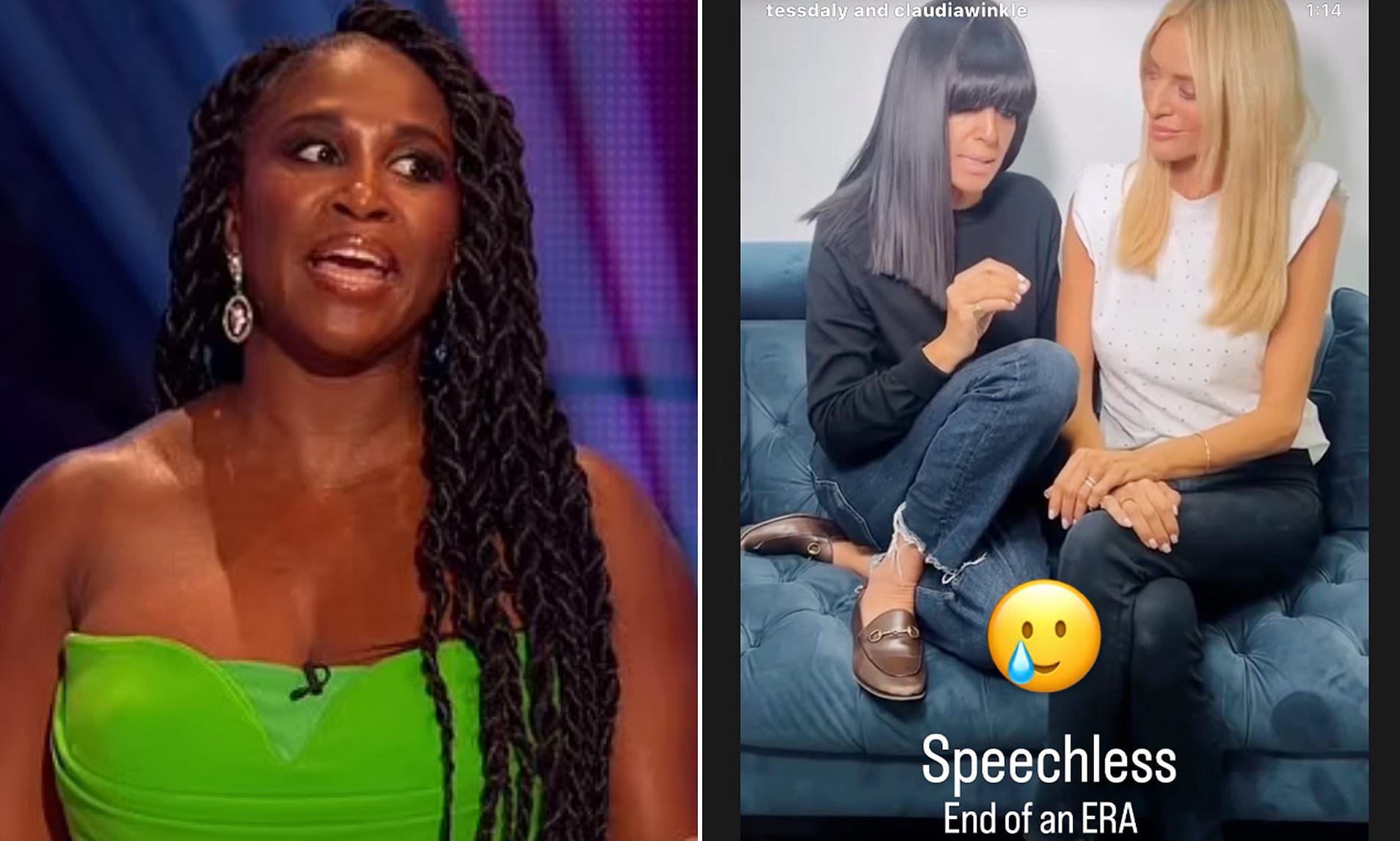 Strictly judge Motsi Mabuse admits she's 'speechless' by Tess Daly and ...