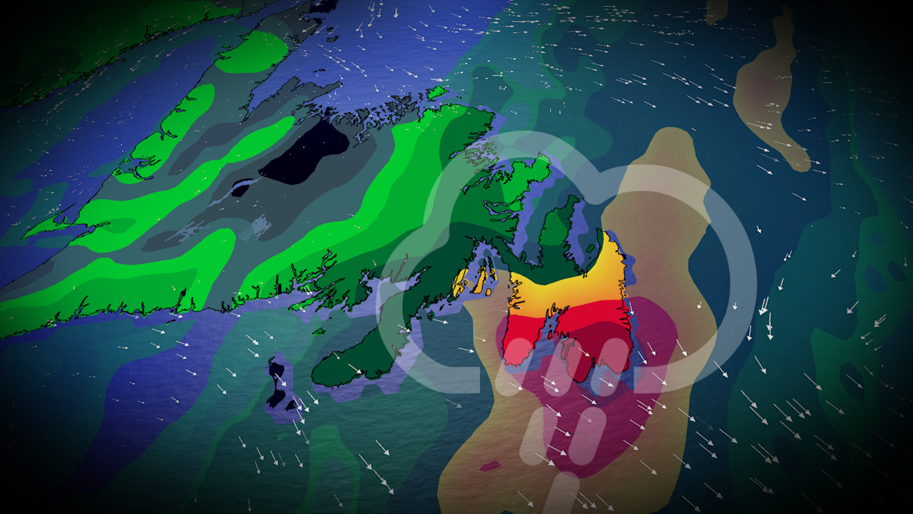 Drought relief: Soaking rains hit Newfoundland, chance for 75+ mm