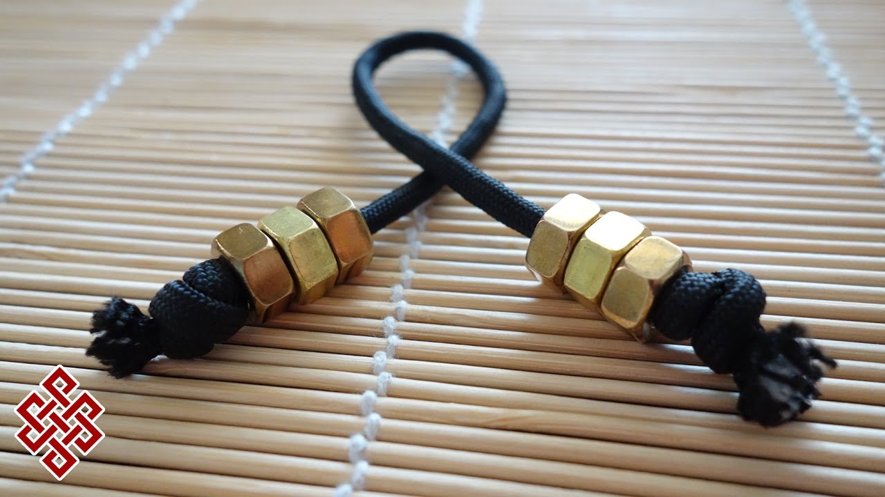 Make a simple DIY 550 paracord hex nut begleri | Easy skill toy tutorial