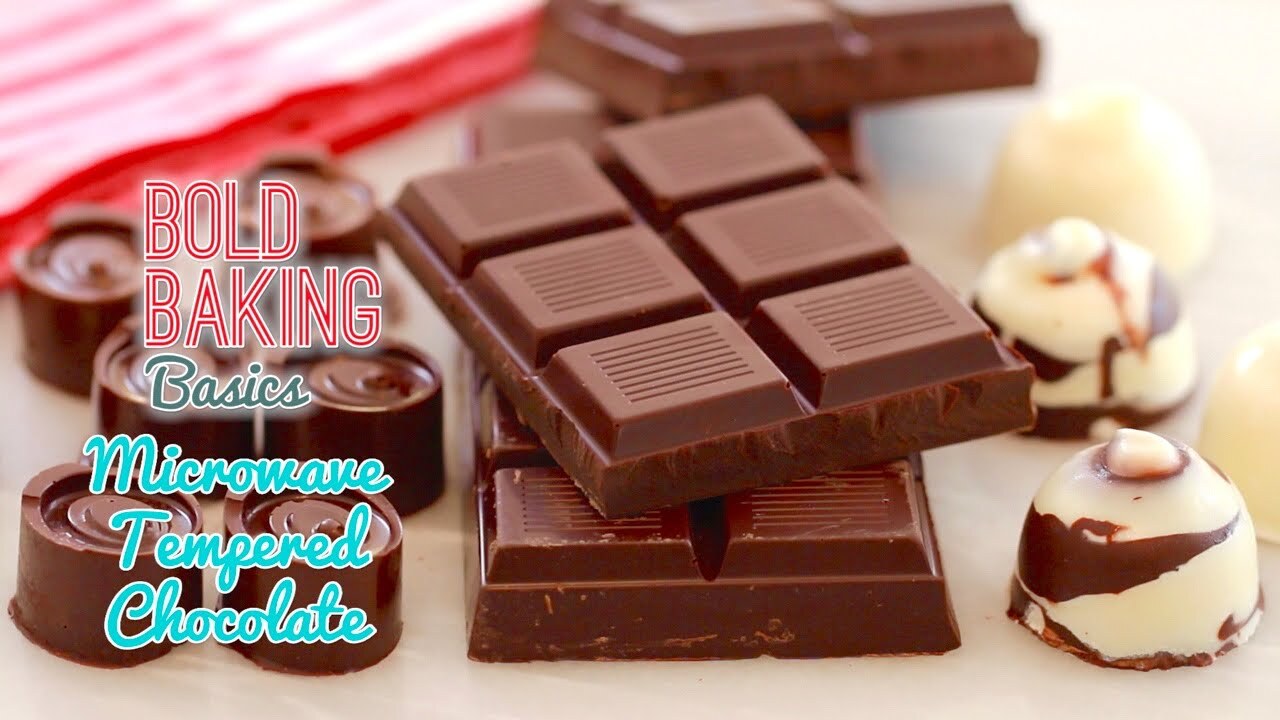 How to Temper Chocolate in the Microwave - Gemma's Bold Baking Basics Ep 3