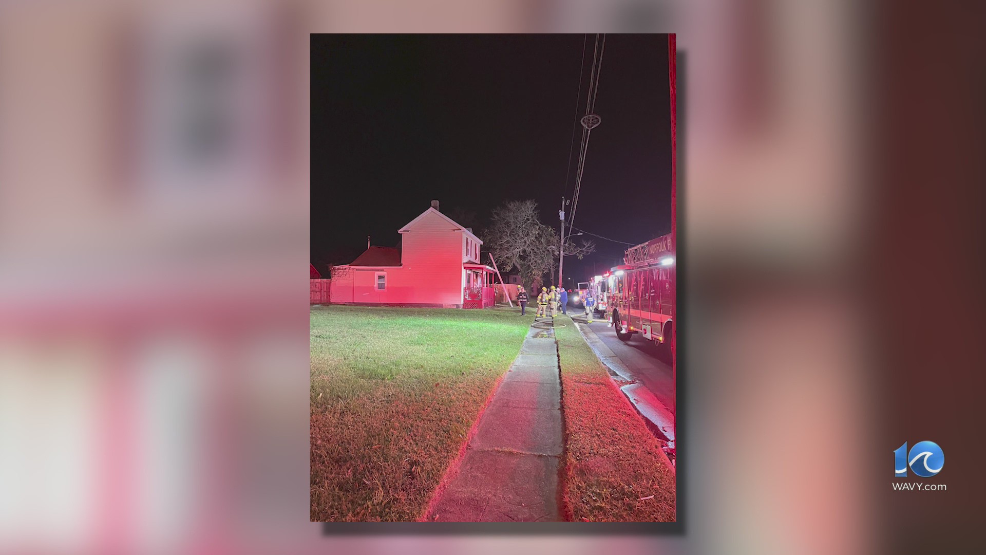 Crews in Norfolk respond to overnight fire on Rockingham Street