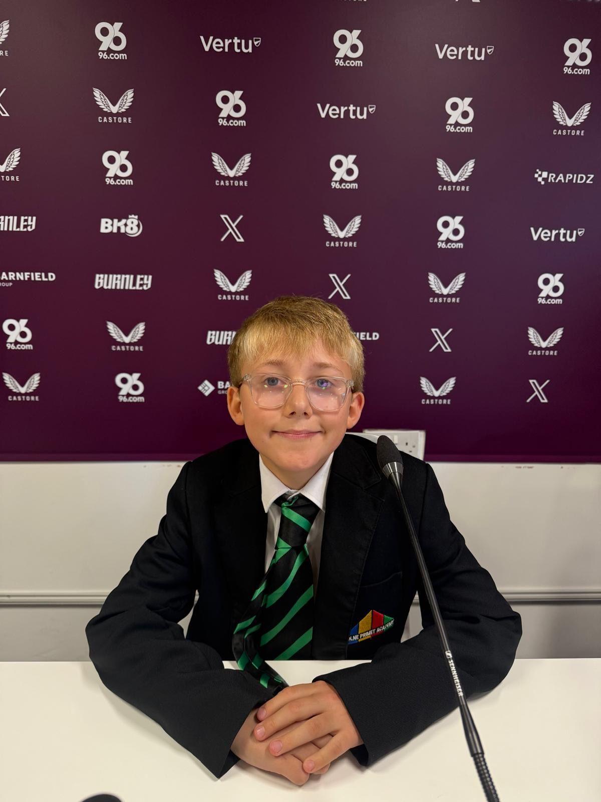 Primet and West Craven students enjoy a rewards trip at Turf Moor