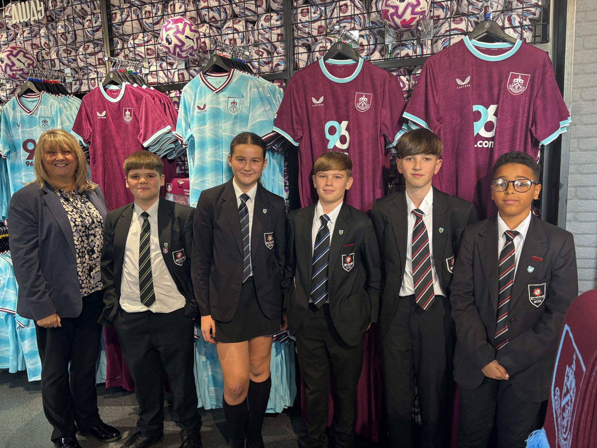 Primet and West Craven students enjoy a rewards trip at Turf Moor