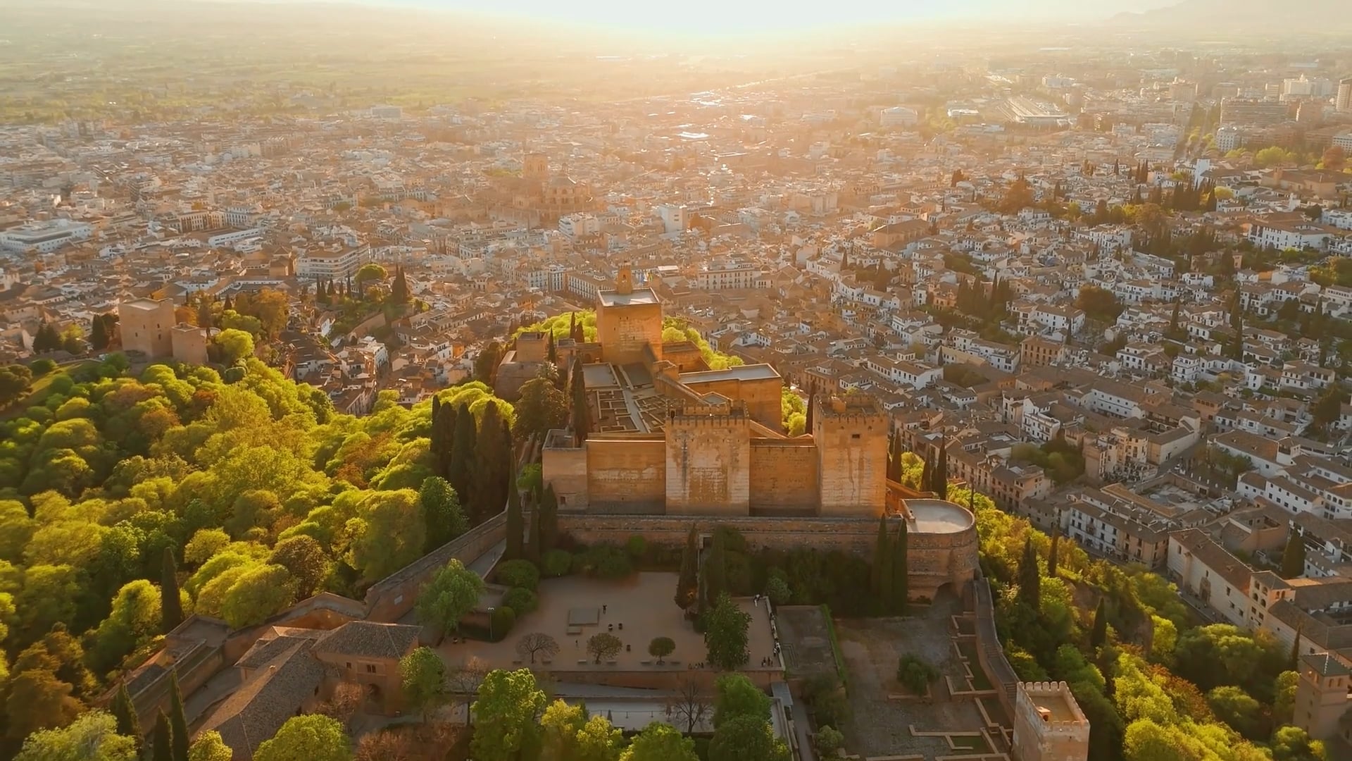 Alhambra's Beauty from Above: Drone Explores The Ancient Palace - Worldwide