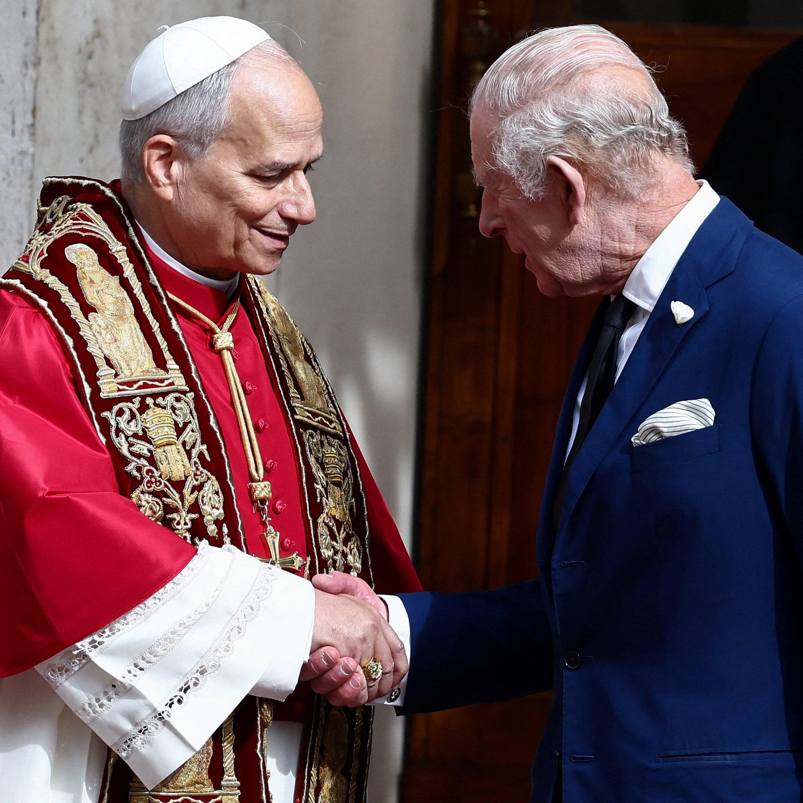 King Charles and Pope Leo pray together in historic moment at Vatican