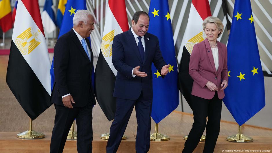 Facing Gaza, migration, EU embraces Egypt's authoritarian leader