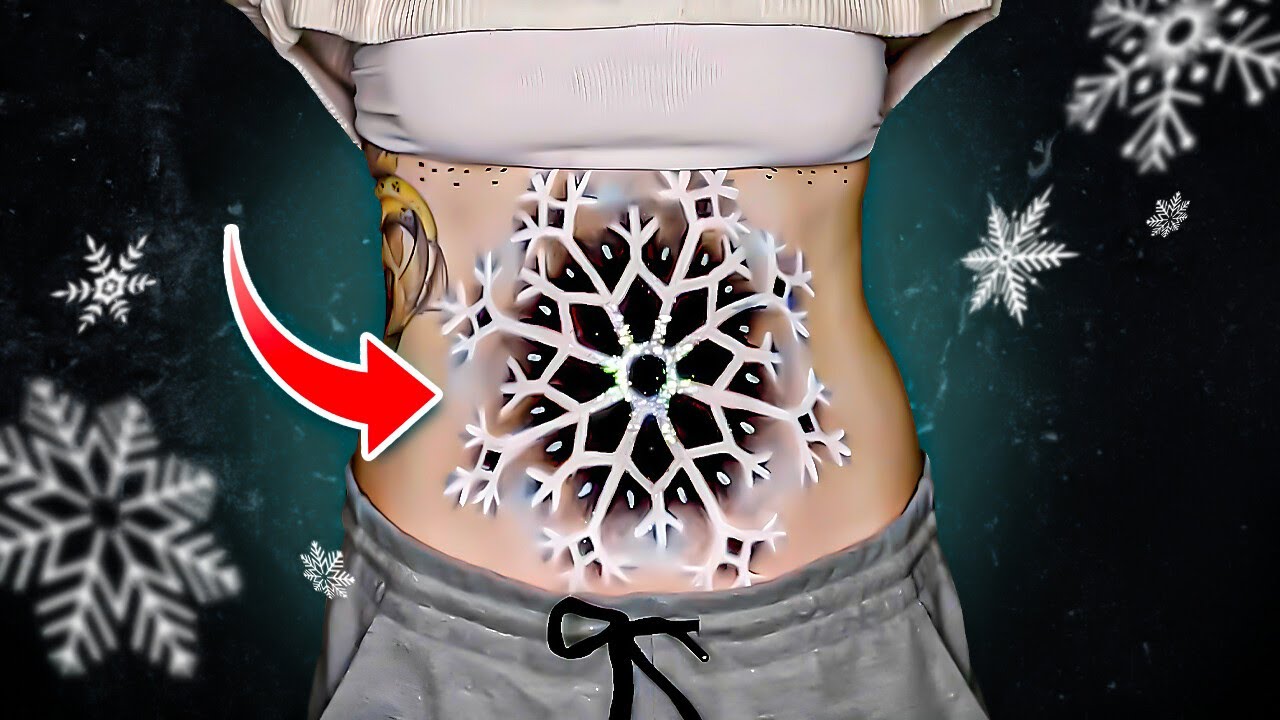 Winter snowflake makeup illusion for the season