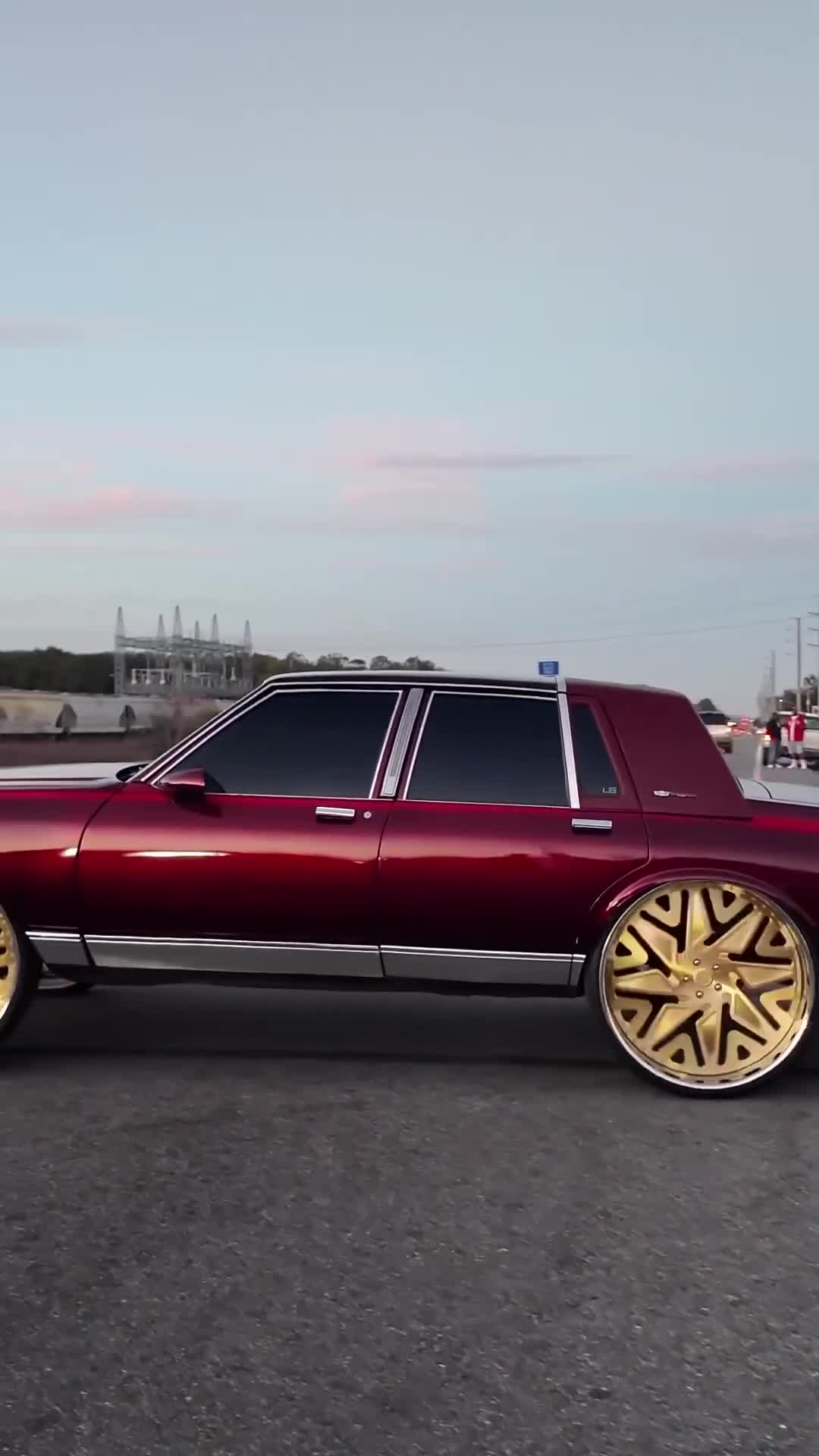 Box Chevy on Gold 28’s Forgiatos Riding