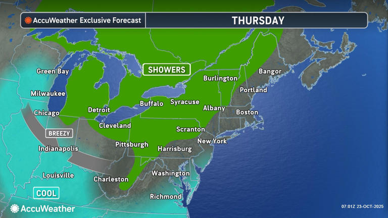 Lake effect rainfall lingers but settles south of Buffalo metro