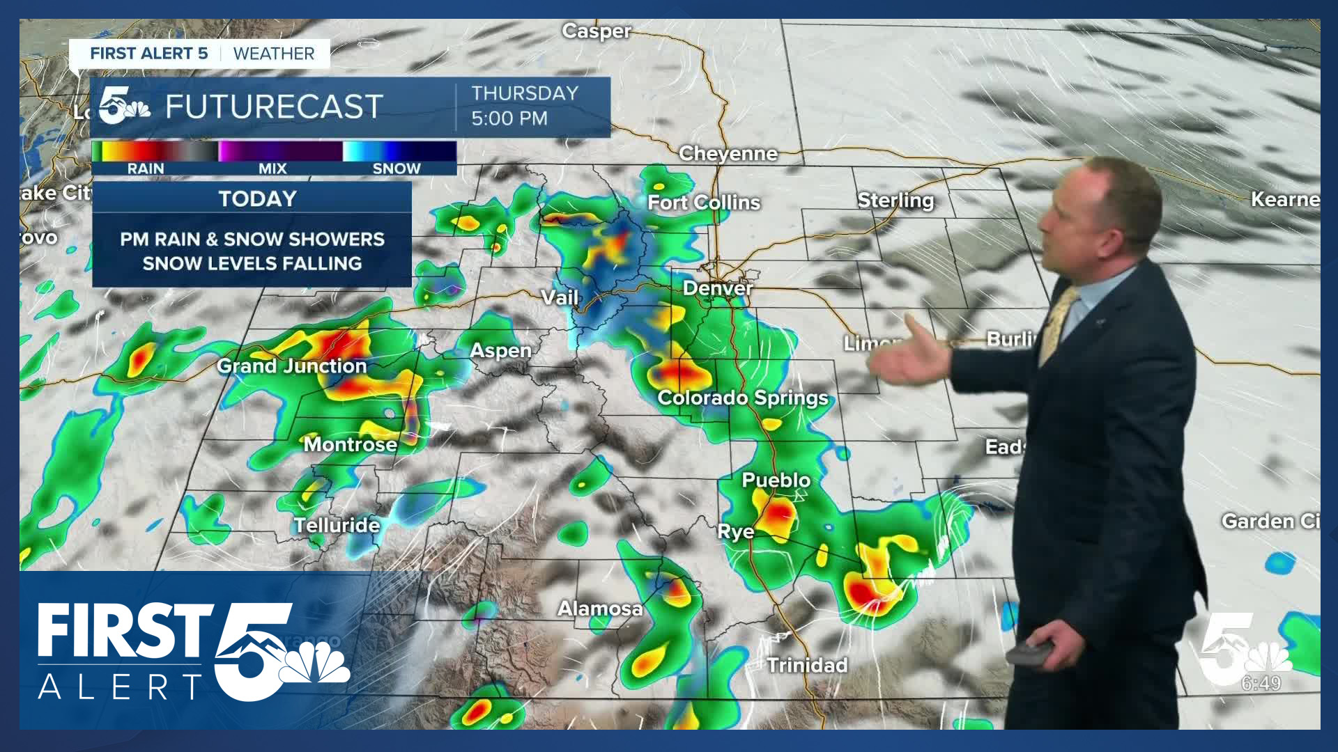 "Warm storm" sets its sights on Colorado, with rain and snow late this week