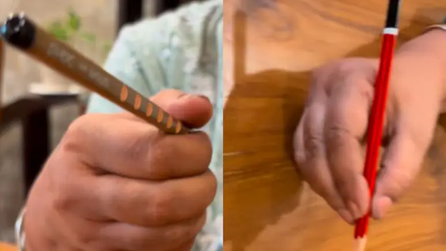 Handwriting Improving Tips: Use this pencil to teach young children to ...