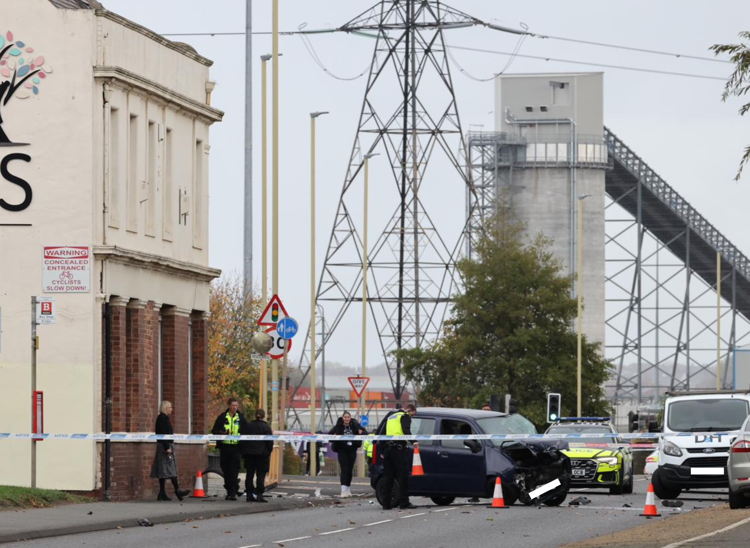 Two people taken to hospital following a crash on a busy Jarrow road