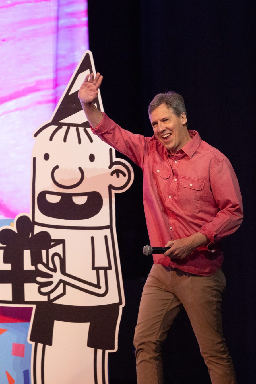 Jeff Kinney brings "Partypooper Show" to Decatur for book launch