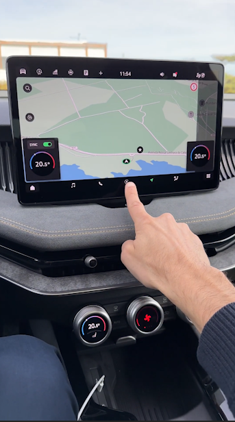 Skoda Superb Combi: Climate Unit Display Design