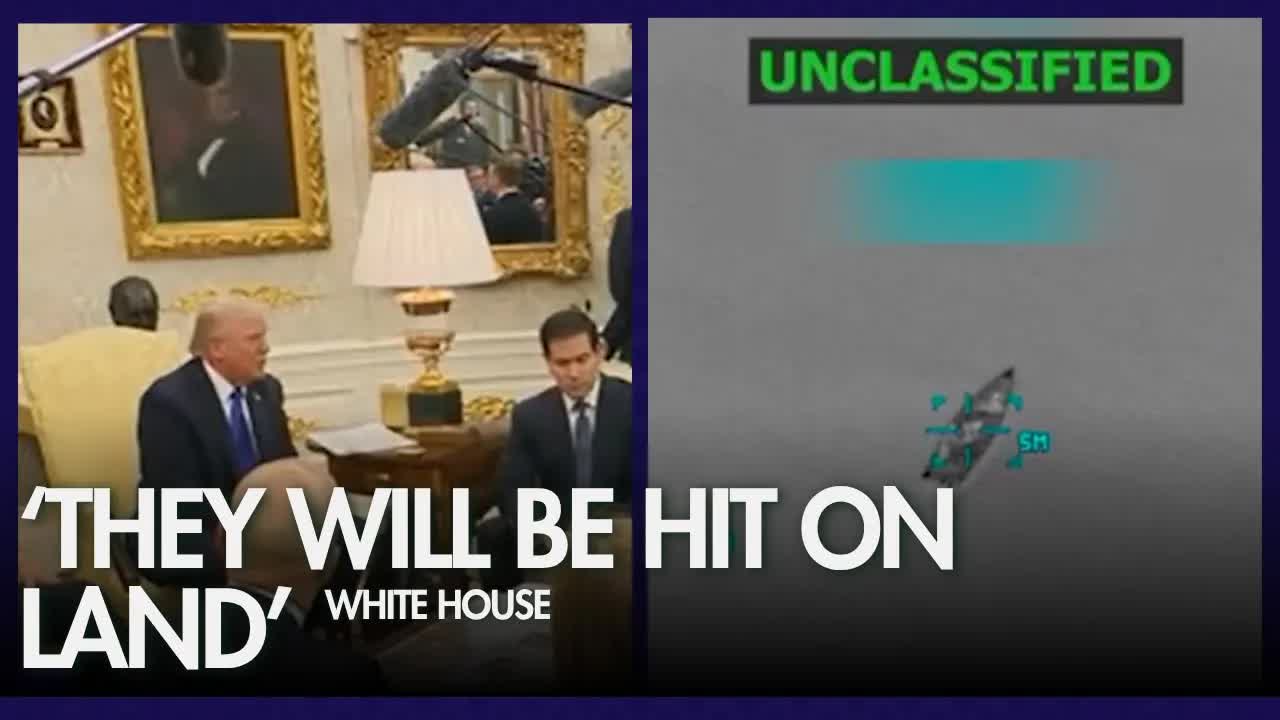 President Trump on drug smugglers: "They will be hit on land also"