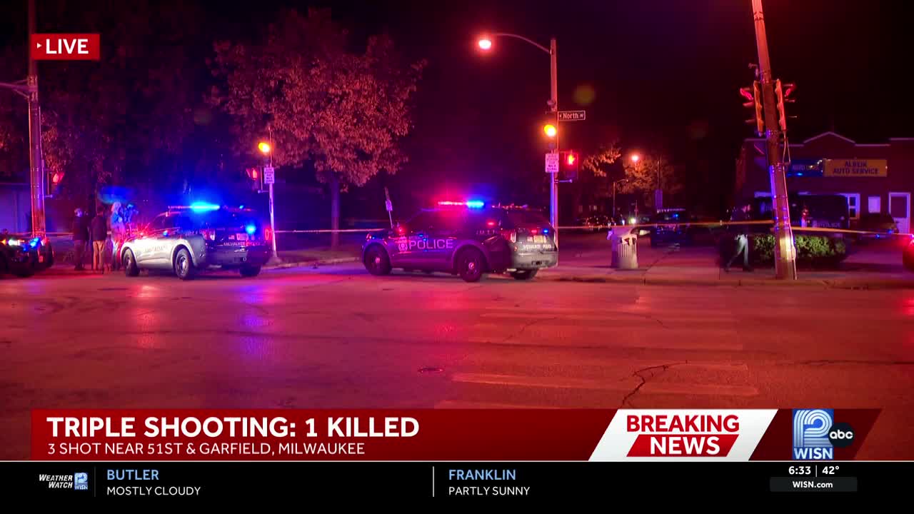 Triple Shooting: 1 Killed